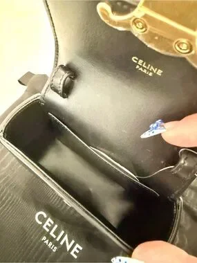 Celine | Bags | Celine Mini Claude In Shiny Calfskin | Poshmark